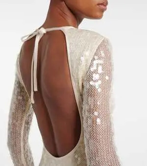 David Koma Sequined Gown