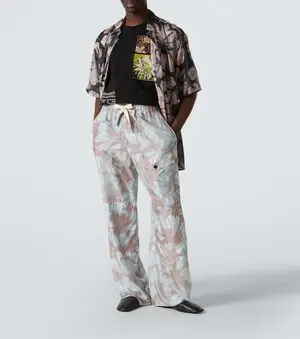 Dries Van Noten Printed Cotton Jersey T-shirt - Black