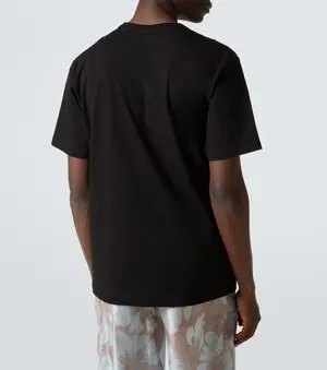 Dries Van Noten Printed Cotton Jersey T-shirt - Black