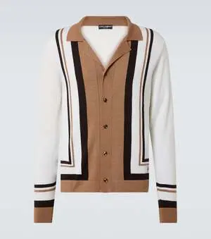 Dolce & Gabbana Wool And Silk Jacquard Cardigan