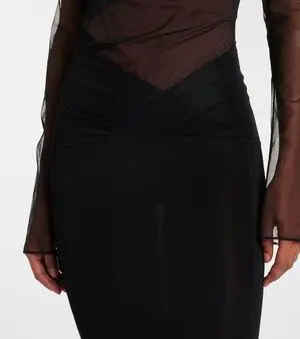 NENSI DOJAKA Zoe Flared Maxi Skirt
