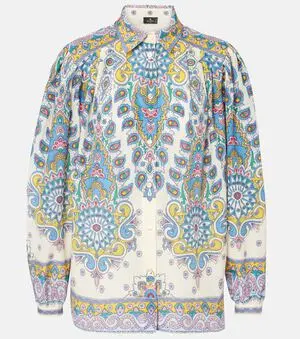 Etro Paisley Cotton And Silk Shirt
