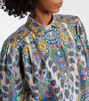 Etro Paisley Cotton And Silk Shirt