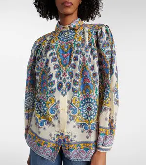 Etro Paisley Cotton And Silk Shirt