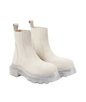 Rick Owens Beatle Tractor Leather Ankle Boots