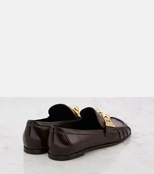 Chloé Miles Embellished Leather Loafers