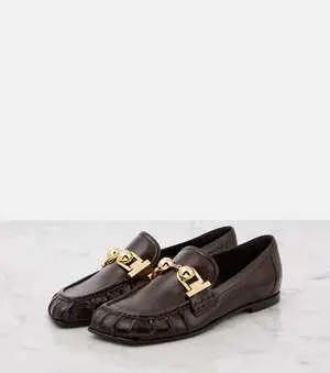 Chloé Miles Embellished Leather Loafers
