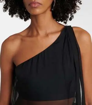 NENSI DOJAKA Daphne One-shoulder Minidress - Black