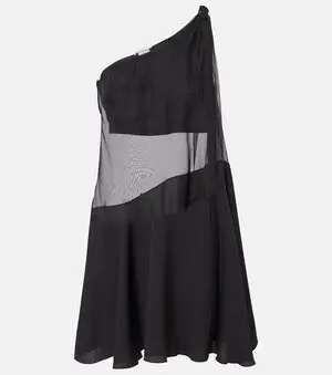 NENSI DOJAKA Daphne One-shoulder Minidress - Black
