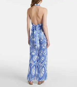 Poupette St Barth Clea Printed Top - Blue