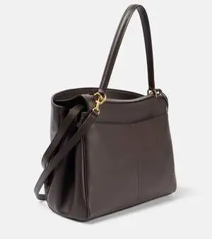 Balenciaga Rodeo Medium Leather Tote Bag - Brown