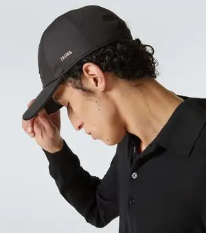 Zegna Embroidered Baseball Cap