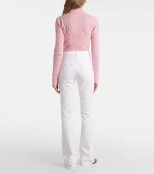 Blumarine Chain-detail Bootcut Jeans