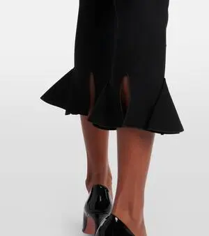 NENSI DOJAKA Cropped Flared Capri Pants