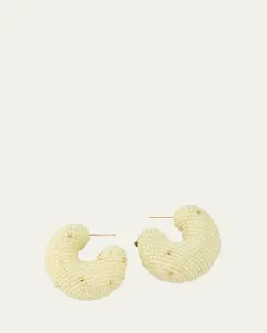SUSANA VEGA Susana Vega Roccia Hoop Earrings Brown