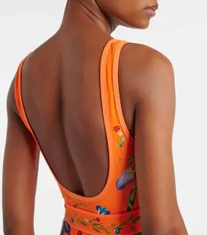 ALEMAIS Flores Printed Belted Swimsuit