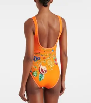 ALEMAIS Flores Printed Belted Swimsuit