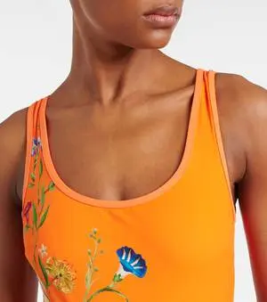 ALEMAIS Flores Printed Belted Swimsuit