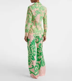 Etro Printed Cotton And Silk Shirt