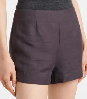 Faithfull The Brand Noto Mid-rise Shorts - Grey