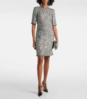 Dolce & Gabbana Dg Tweed Lame Minidress