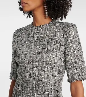 Dolce & Gabbana Dg Tweed Lame Minidress