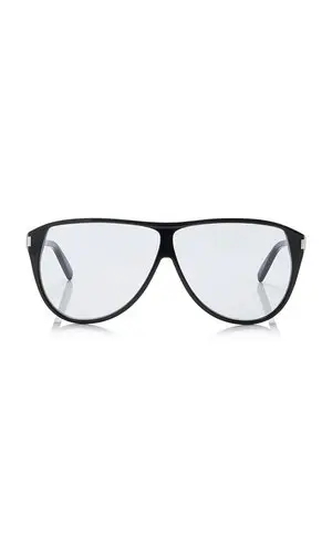 Saint Laurent Gasper Round-frame Acetate Glasses