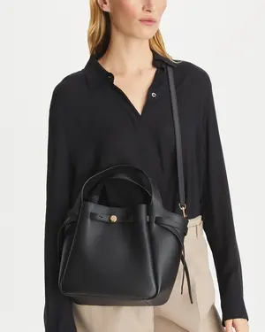 Tory Burch Small Romy Satchel - Black