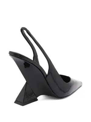 Attico 105mm Cheope Leather Pumps - Black