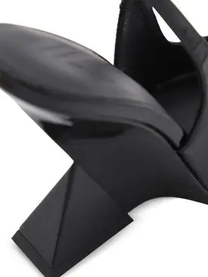 Attico 105mm Cheope Leather Pumps - Black