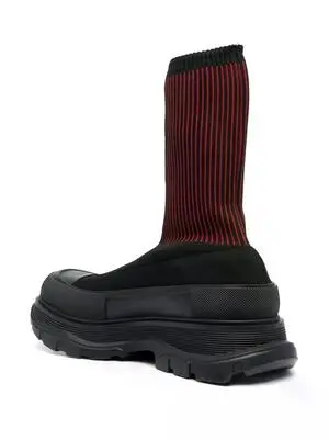 Alexander McQueen Tread Slick Sock Boot - Black