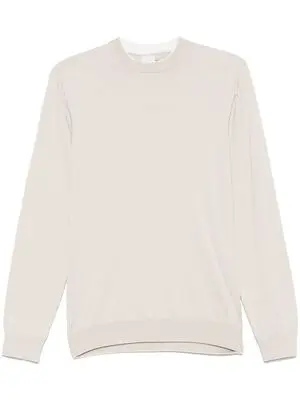 Eleventy Cotton Sweater - Neutrals
