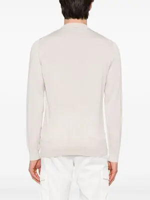 Eleventy Cotton Sweater - Neutrals
