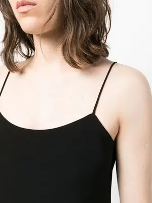 THE ROW Spaghetti-strap Tank Top - Black