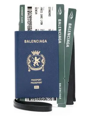 Balenciaga Passport Phone Case - Black