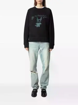 Zadig&Voltaire Strass Embellished Sweatshirt - Black