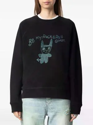 Zadig&Voltaire Strass Embellished Sweatshirt - Black