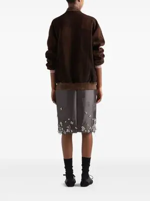 Prada Embroidered Midi Skirt