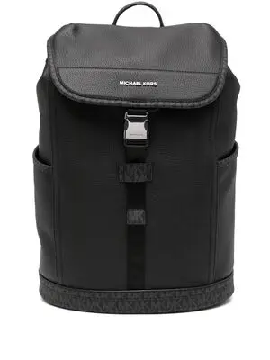 Michael Kors Slim Flap Backpack - Black