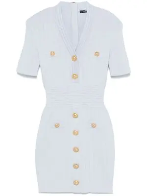 Women's Button Detailed Mini Dresses