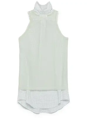MAISON MARGIELA Check-pattern Sleeveless Shirt