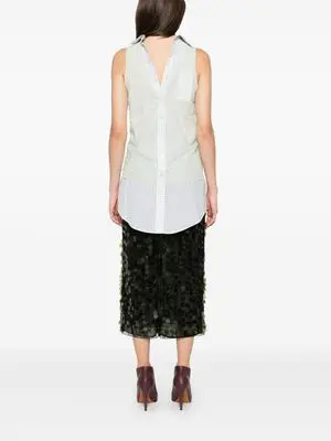 MAISON MARGIELA Check-pattern Sleeveless Shirt