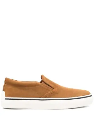TOD'S Suede Slip-on Sneakers - Brown