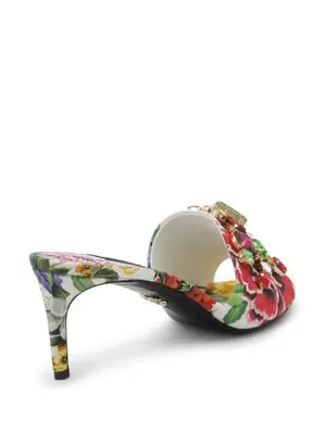 Dolce & Gabbana Floral Embellished Sandals