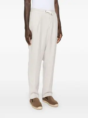 Brunello Cucinelli Linen Trousers - Neutrals