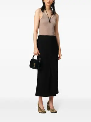 Ami A-line Midi Skirt