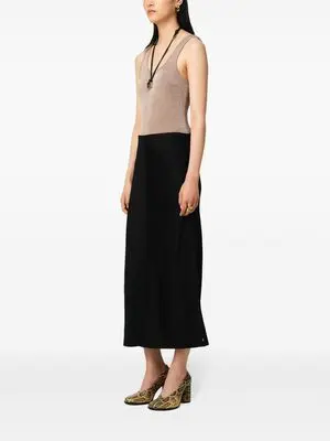 Ami A-line Midi Skirt