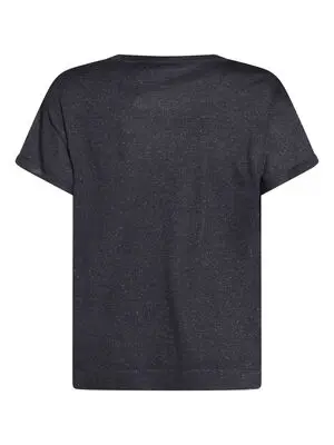 Brunello Cucinelli Lurex T-shirt - Blue