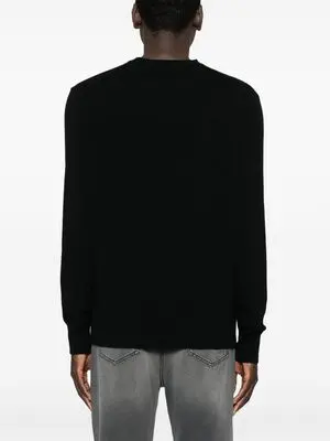 VIVIENNE WESTWOOD Orb Logo Crew-neck Sweater - Black