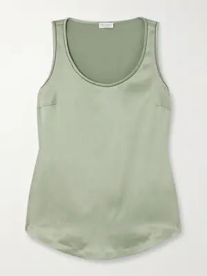 Brunello Cucinelli Bead-embellished Tank